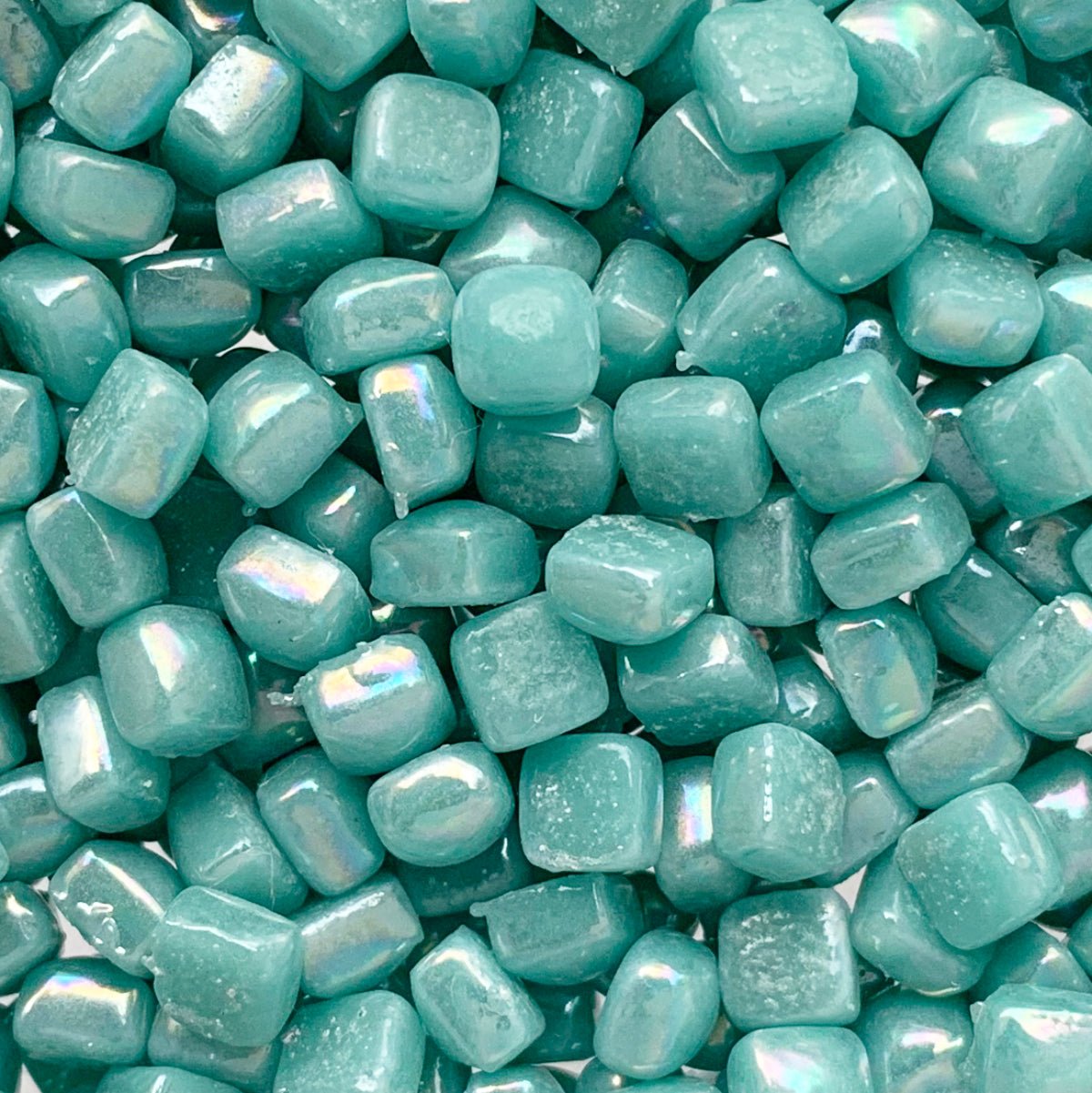 Micro Glass Cubes Iridised 4,8mm Mid Teal - mosaicshop